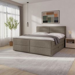 Boxspringbett Palermo ca. 180x200 cm Naturfarben