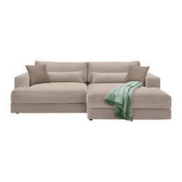 Ecksofa Fabiona rechts Cappuccino