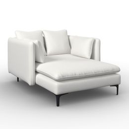 Chaiselongue Sandy Wei&szlig; Chenille