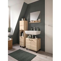 Badezimmer Boston 3-tlg. ca. 87 cm Sonoma Eiche
