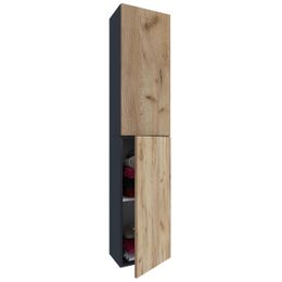 Hochschrank Lendas ca. 33x150cm Honigeiche/Anthr.