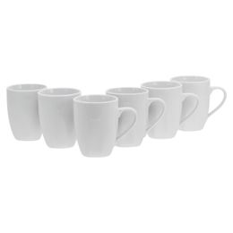 Creatable Kaffeebecherset Wei&szlig;, 6-teilig