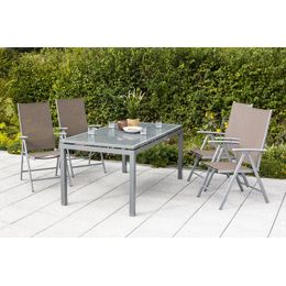 Gartensessel klappbar Amalfi verstellbar Metall/Textil