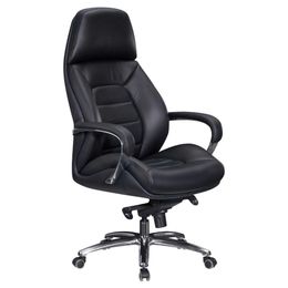 Chefsessel Amstyle Schwarz ca. 67x140x67cm