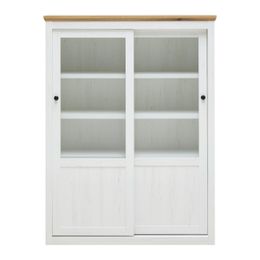 Highboard Korsika Eichefarben/Wei&szlig;
