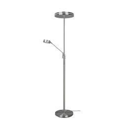 Trio LED-Stehleuchte Franklin Nickelfarben max. 35 Watt