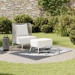 Outdoorteppich Flavia Schwarz ca. 120x180 cm