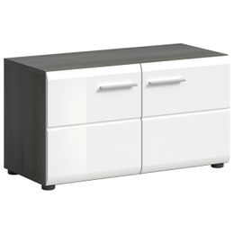 Sitzbank Salsa ca. 80x44x37cm Wei&szlig;/Rauchsilb.