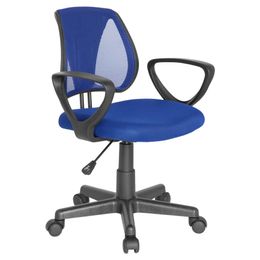 Jugenddrehstuhl Kiddy CD ca. 58x75-92x45 cm Dunkelblau