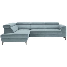 Ecksofa Emma links Hellblau