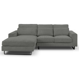 Ecksofa Bolivia Grau Cord