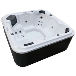 Whirlpool Outdoor Set Schwarz/Wei&szlig; ca. 210x80x210cm