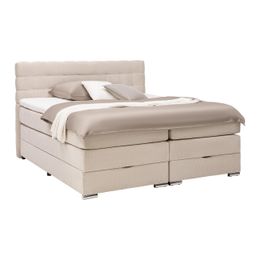Boxspringbett London Creme ca. 180x200cm