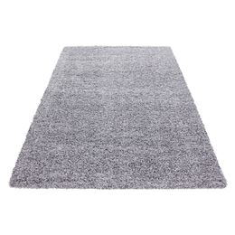 Ayyildiz Hochflorteppich Life Lightgrey Hellgrau ca. 80x250cm