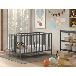Vipack Kinder-/Juniorbett Dino ca. 70x140 cm Anthrazit