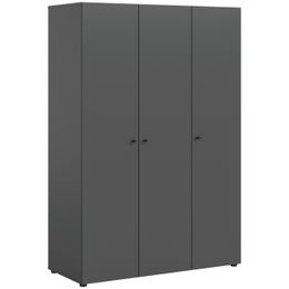 Dreht&uuml;renschrank DARWIN ca.120x176x51cm Anthrazit