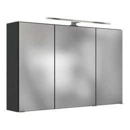 Held Spiegelschrank Pienza mit LED 3-t&uuml;rig ca. 100x64 cm Grau