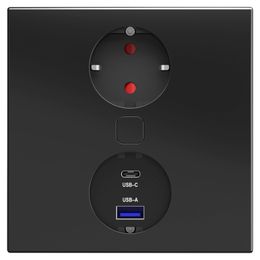 Vogt Steckdosenelement in Schwarz
