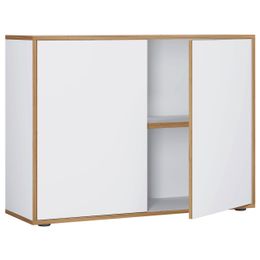 Aktenschrank Salia B100 Wei&szlig;/Honigeiche ca.100x74x33cm
