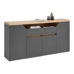 Sideboard Pepe Graphitfarben/Eiche Artisan
