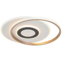 LED-Deckenleuchte Kitkol in Wei&szlig;/Schwarz max. 24 Watt Deckenlampe