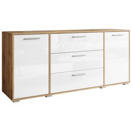 Sideboard Bogota ca. 150x68 cm Eiche/Wei&szlig;