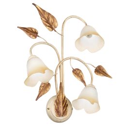 Wandleuchte Vanda Wei&szlig;/Beige max. 6 Watt Wandlampe
