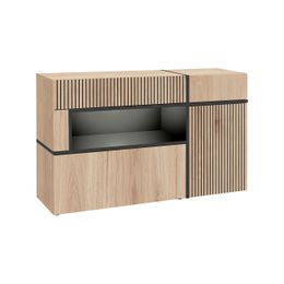 Sideboard Cross Schwarz/Hickory