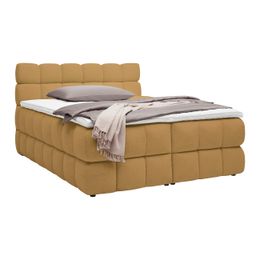 Boxspringbett Bubble Box Senfgelb ca. 180x200cm