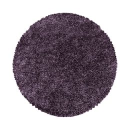 Hochflorteppich Sydney Violett &Oslash; ca. 120cm