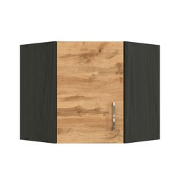 Held Eckoberschrank ca. 60 cm Eiche/Anthrazit