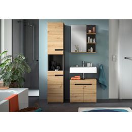 Badezimmer Canu 3-tlg. ca. 101 cm Eiche/Grau
