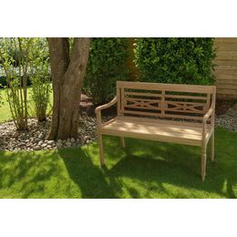 Gartenbank Echtholz Teak 2-Sitzer Sumatra