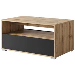 Couchtisch Narobi-II ca. 90x45x55 cm Eiche/Schwarz