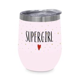 Thermobecher Supergirl aus Edelstahl