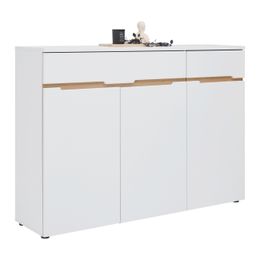 Sideboard Dallas Wei&szlig;/Eiche Artisan