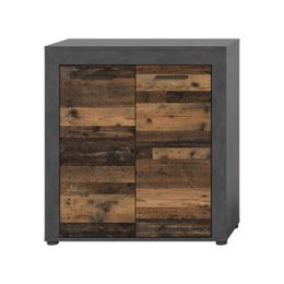 Highboard Jam Anthr./Natur ca. 80x88x35 cm