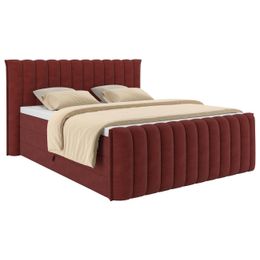 Boxspringbett Lina Rot ca. 160x200cm