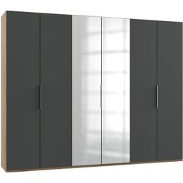 Dreht&uuml;renschrank Level 36A mit Spiegel ca.300cm Graphitfarben