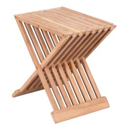 Gartenbeistelltisch Woodie ca. 41x45x33 cm Teak massiv
