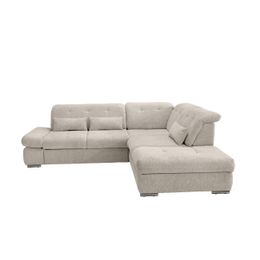 Ecksofa Dalida Beige Chenille m. Bettkasten