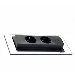 Vogt Steckdosenelement 417591 Schwarz/Wei&szlig;