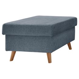 Hocker Valentina Blau Struktur