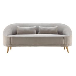 Sofa Jannike Grau Velours