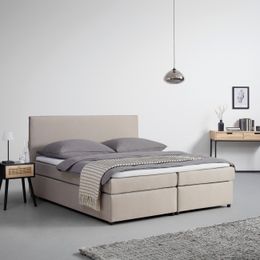 Boxbett Melina Beige ca. 180x200 cm mit Topper