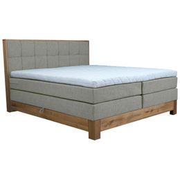Boxspringbett Cloud Silberfarben ca. 180x200cm