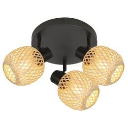Deckenleuchte Natur Schwarz/Beige max. 5 Watt Deckenlampe