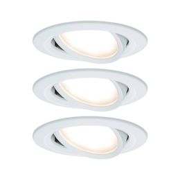 Paulmann LED-Deckenleuchte Nova in Wei&szlig;/Alufarben max. 6,5 W Deckenlampe