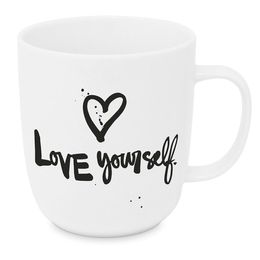 Kaffeebecher Love yourself aus Porzellan ca. 350ml
