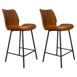Barhocker-Set Barron 2er-Set ca. 47x99 cm Cognac